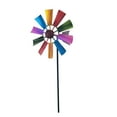 CHAOMA Wrought Iron Windmill, Metal Spinner for Outdoor Yard, Lawn ...