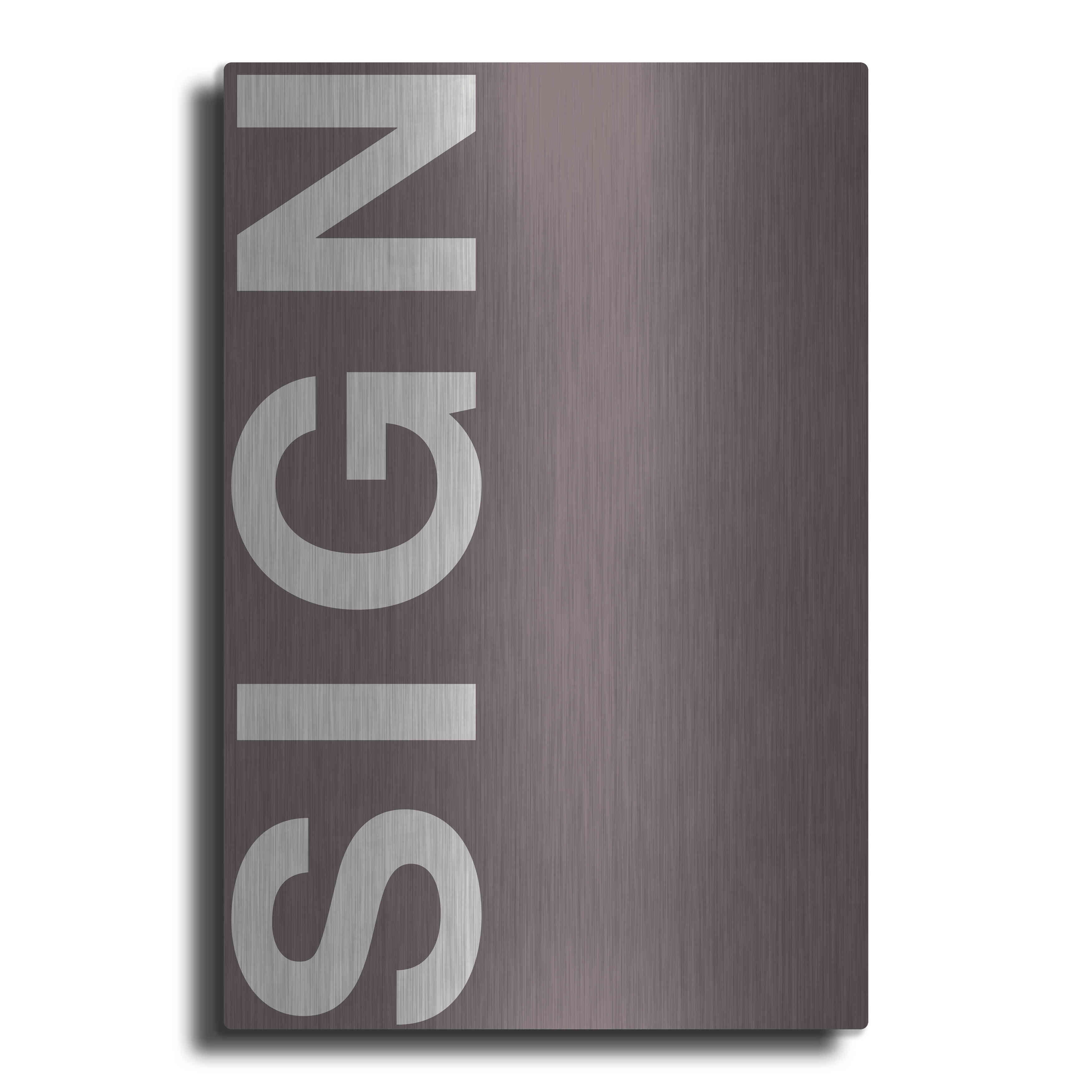 Luxe Metal Art 'Sign' by Design Fabrikken, Metal Wall Art, 16"x24 ...