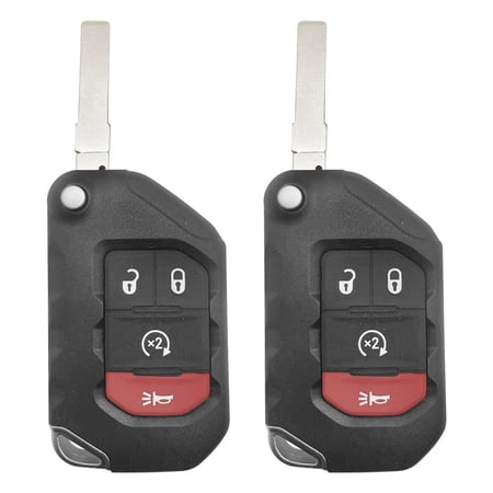 2 for 2018-2020 JEEP Wrangler JK Gladiator Flip Remote 4B OHT1130261 ...