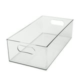 The Home Edit XL Bin, Clear Plastic Storage Bin, 10x20x6, Stackable ...