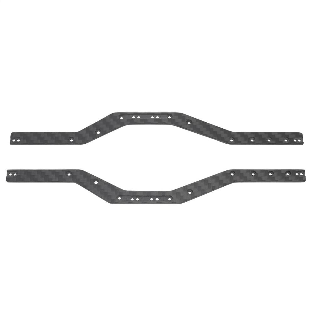 2* 1/24 RC Rock Crawler Upgrade Carbon Fiber Chassis Frame Rails For 1/ ...