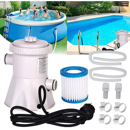 Swimming Pool Filter Pump, Electric Water Pump for Above Ground Pools ...