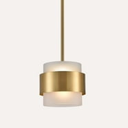 Uolfin Modern Globe Pendant Hanging Light 1-Light Brass Gold Island ...