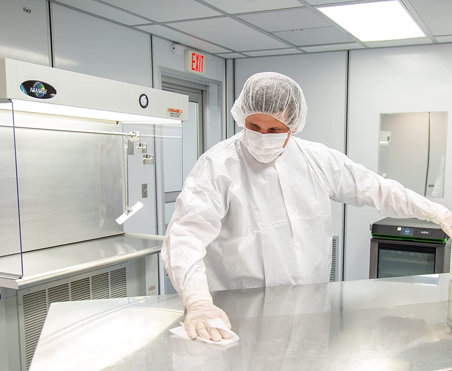 Buy White Disposable Lab Coats. Pack of 10 Polyethylene Co-Polymer 60gm ...