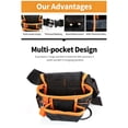 Electrician Waist Bag Oxford Cloth Tool Belt Tool Bag Maintenance ...