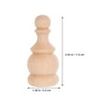 BESTYASH 2Pcs Wooden Finial Ends Unfinished Decorative Tops for ...
