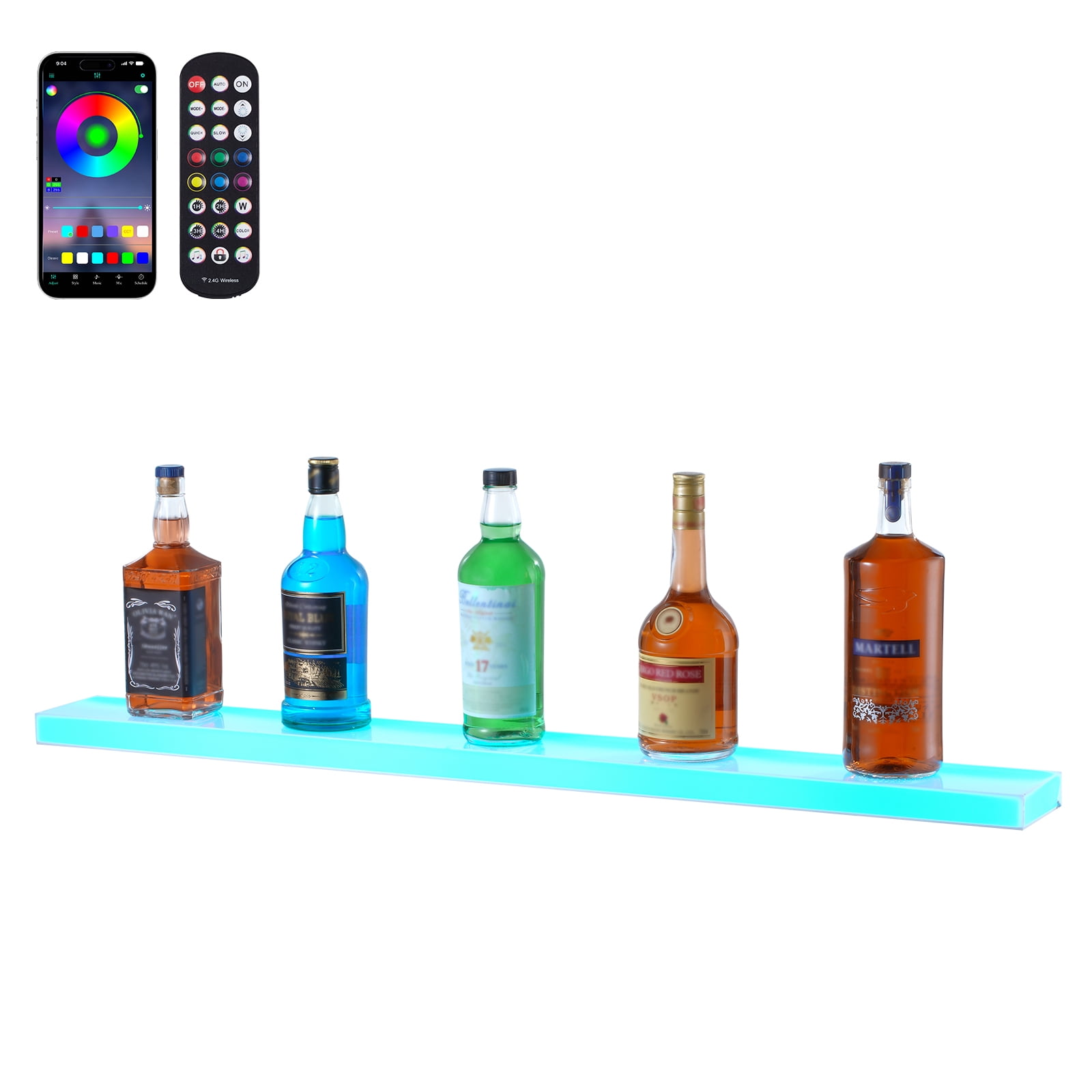 Click here for Vevor Wall Mounted Led Lighted Liquor Bottle Displ... prices