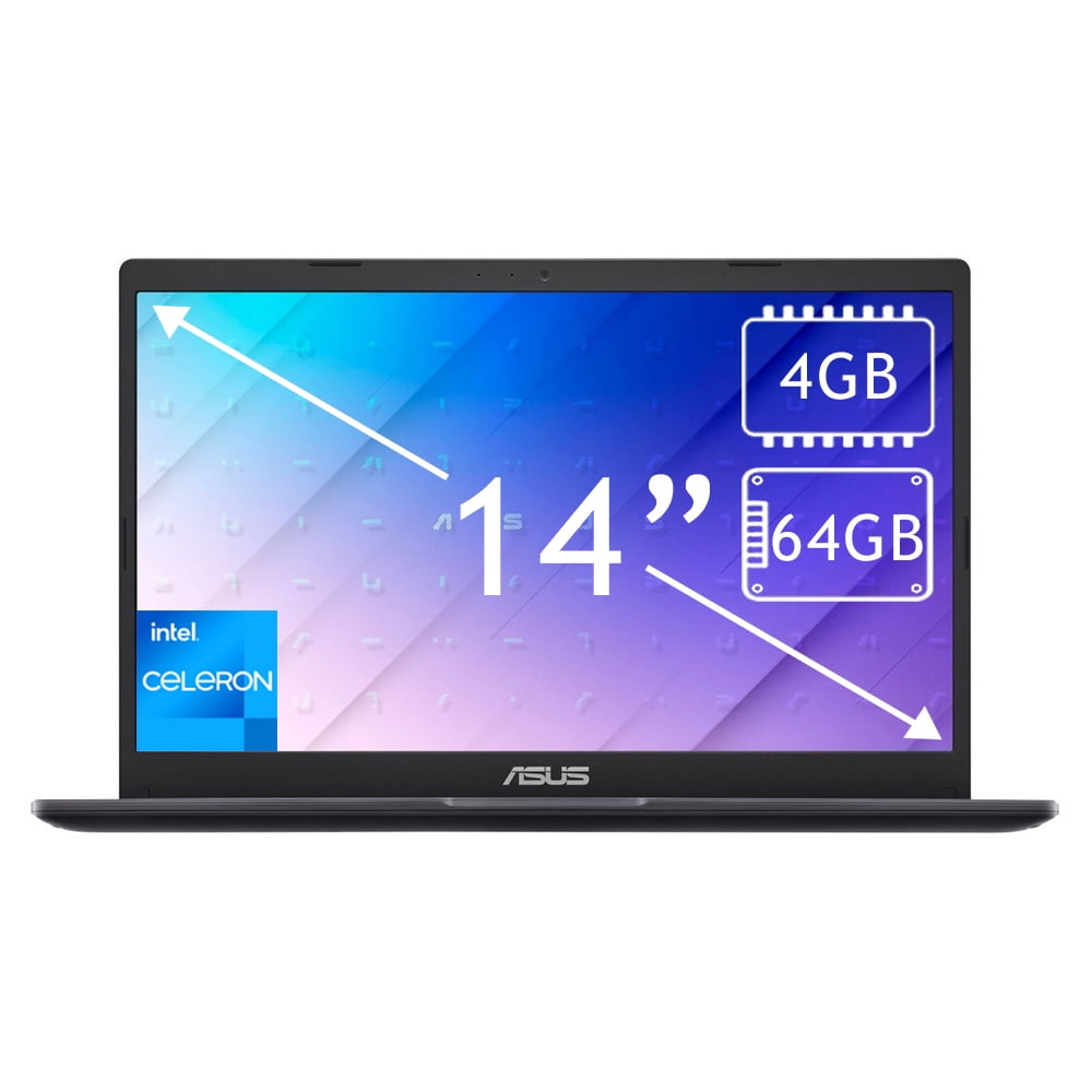 Laptop Asus 14' E410KA Celeron 4GB 64GB Negro | Bodega Aurrera en línea