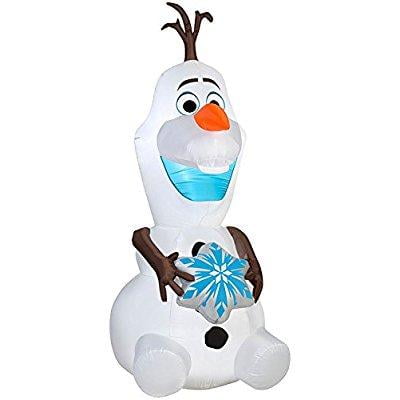 6ft airblown olaf with snowflake disney inflatable - Walmart.com
