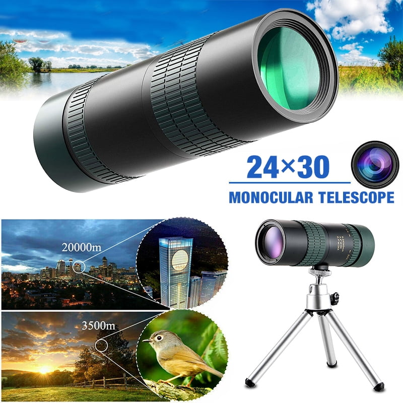 Monocular Telescopes, 24x30 Monocular Scope Waterproof Low Night Vision ...