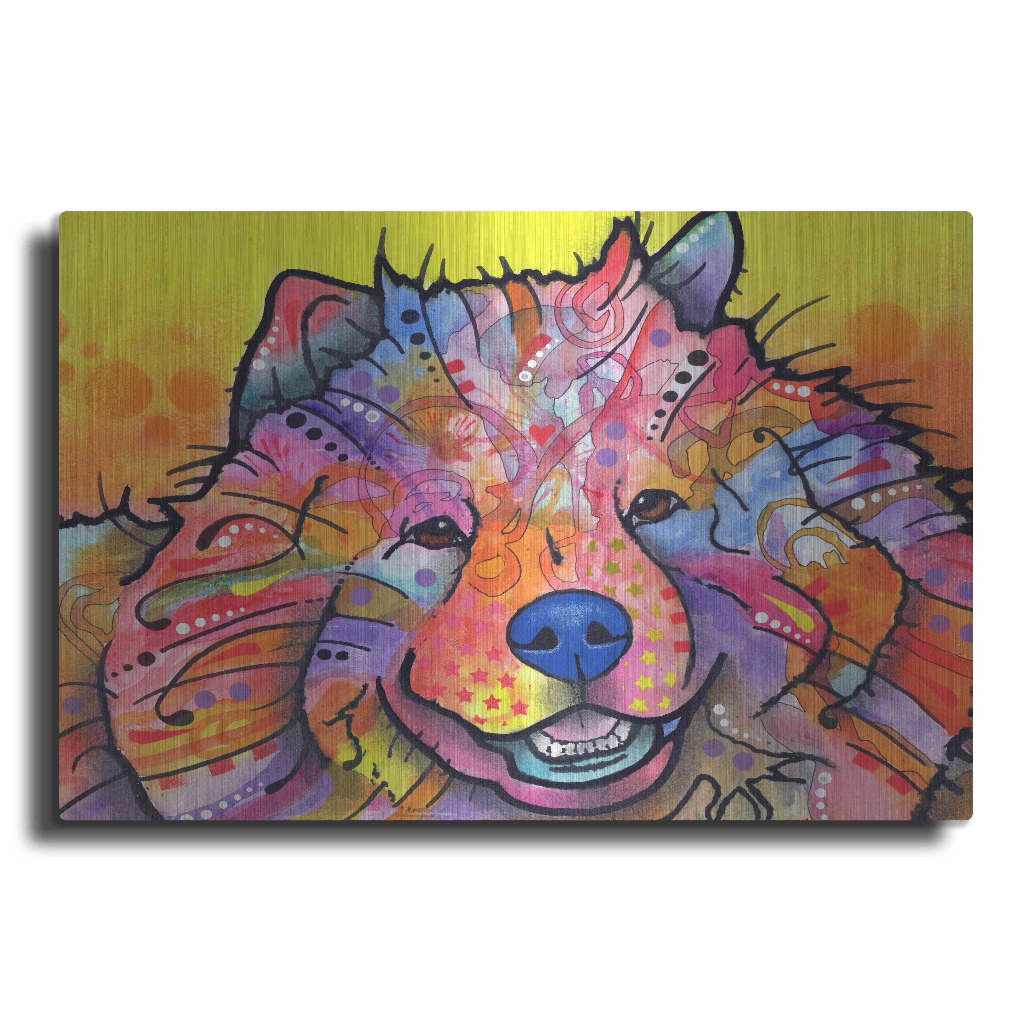 Luxe Metal Art 'Benzi' by Dean Russo, Metal Wall Art, 24"x16" - Walmart.com