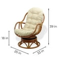 SK New Interiors Bali Lounge Swivel Rocking Chair Rattan Wicker ...