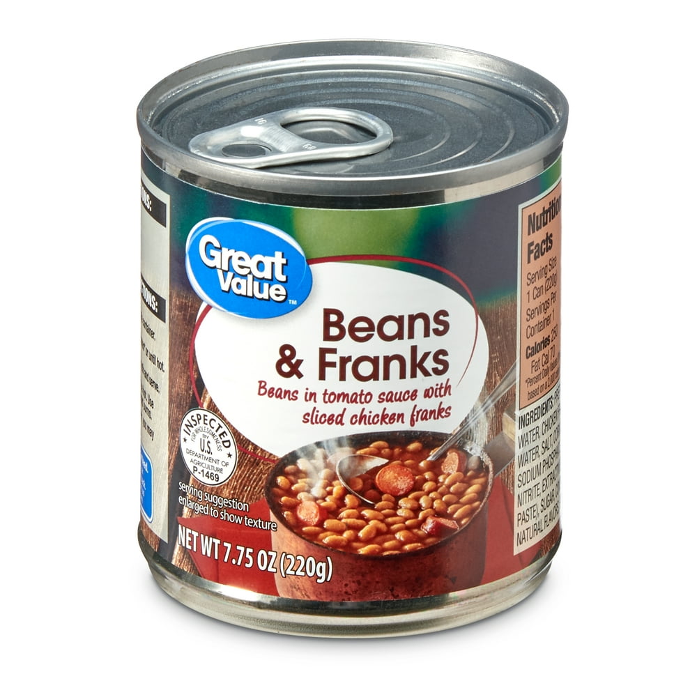 Great Value Beans & Franks 7.75 oz - Walmart.com - Walmart.com