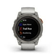 Garmin fēnix 7 Pro Sapphire Solar, Multisport GPS Smartwatch, Solar Charging, Fog Gray/Ember ...