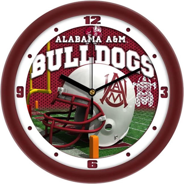 Suntime ST-CO3-AAM-HWCLOCK Alabama A&M Bulldogs-Football Helmet Wall ...