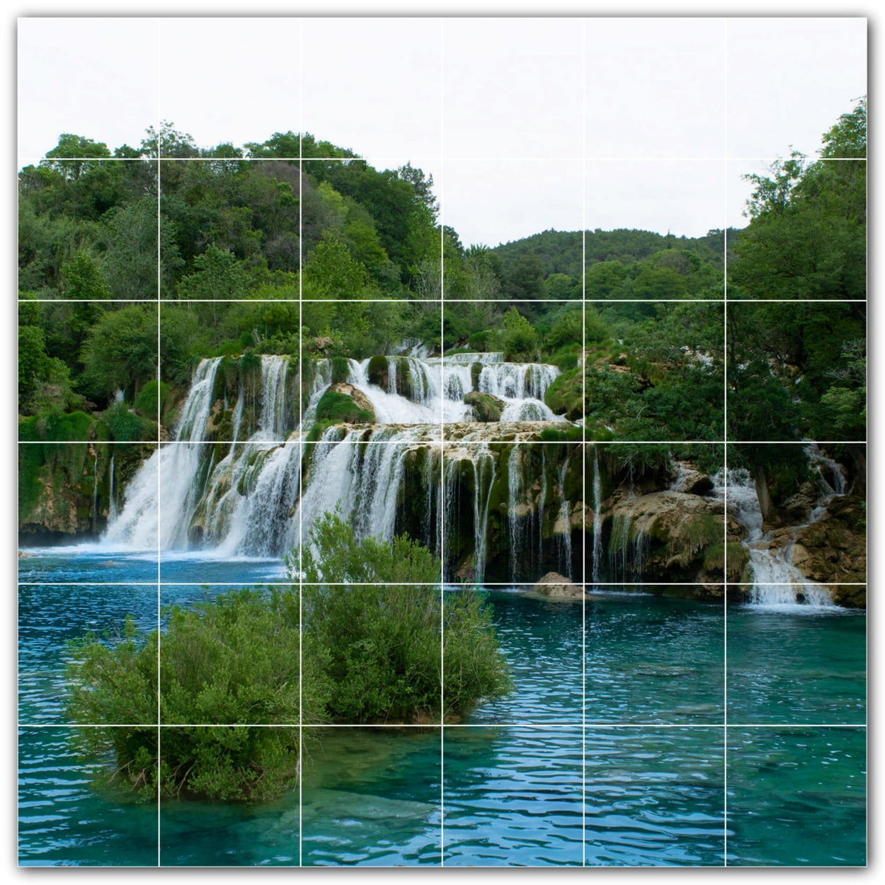 Picture-Tiles.com: Waterfalls Ceramic Tile Wall Mural WAL501113-66M. 36 ...