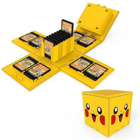 16 In 1 Game Storage Box For Switch Game Cards Red Poke Ball Pokemon ...