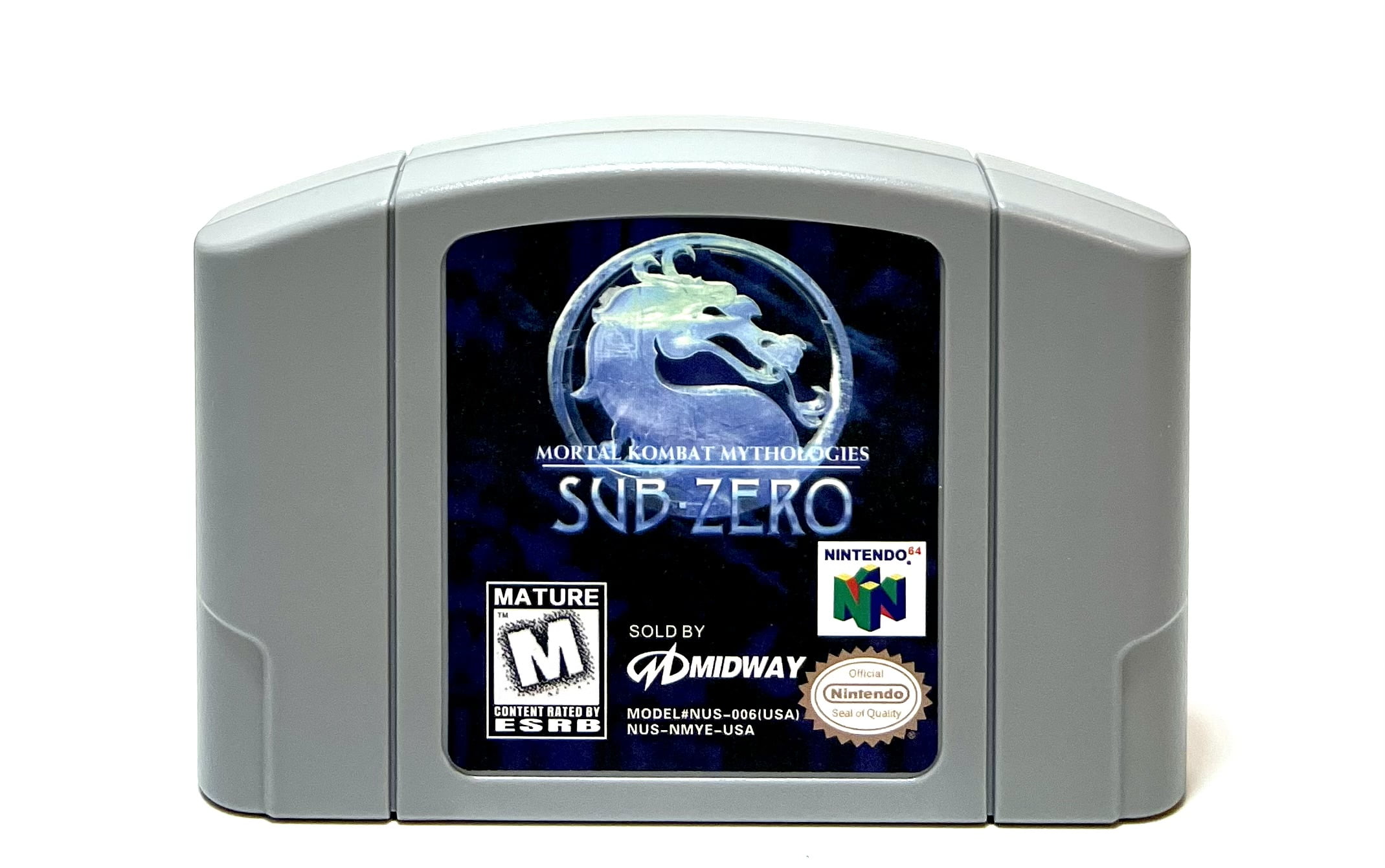 Mortal Kombat Mythologies Sub Zero N64 Game Cartridge for Nintendo 64 ...