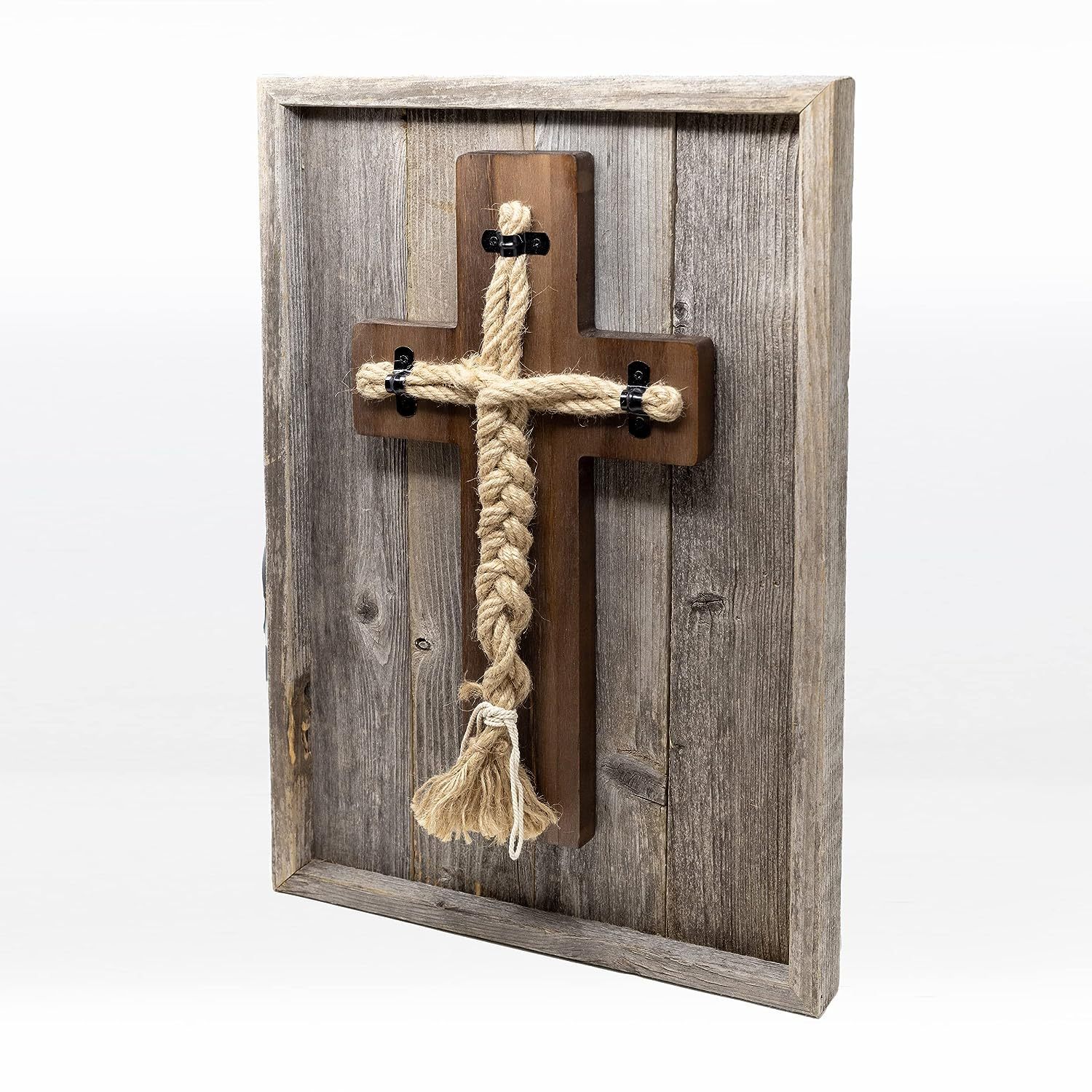 Wedding Cord of Three Strands Ceremony Wall Cross; Reclaimed Natural ...