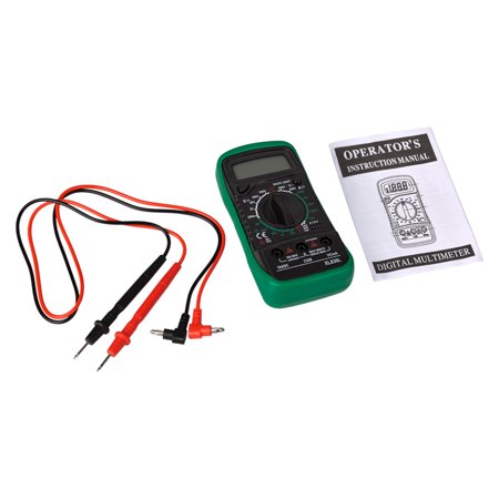 Digital Multimeter Adjustable LCD Voltmeter Handheld Portable Diode ...