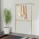 2 Tier Metal Clothing Display Rod Wall Mounted Garment Clothes Display ...