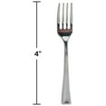 Party Central Disposable Metallic Finish Mini Party Forks - 4" - Silver ...