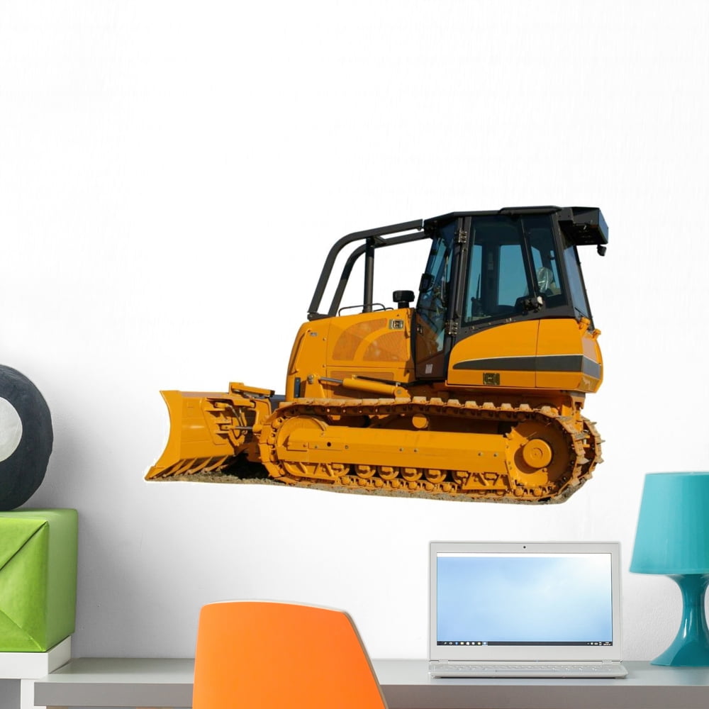 Bulldozer Usa Ref 2232 Wall Decal Sticker by Wallmonkeys Vinyl Peel and ...