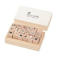 S SERENABLE 18 Pieces Mini Stamps Diary Stamp Set Stamper Set Crafts ...