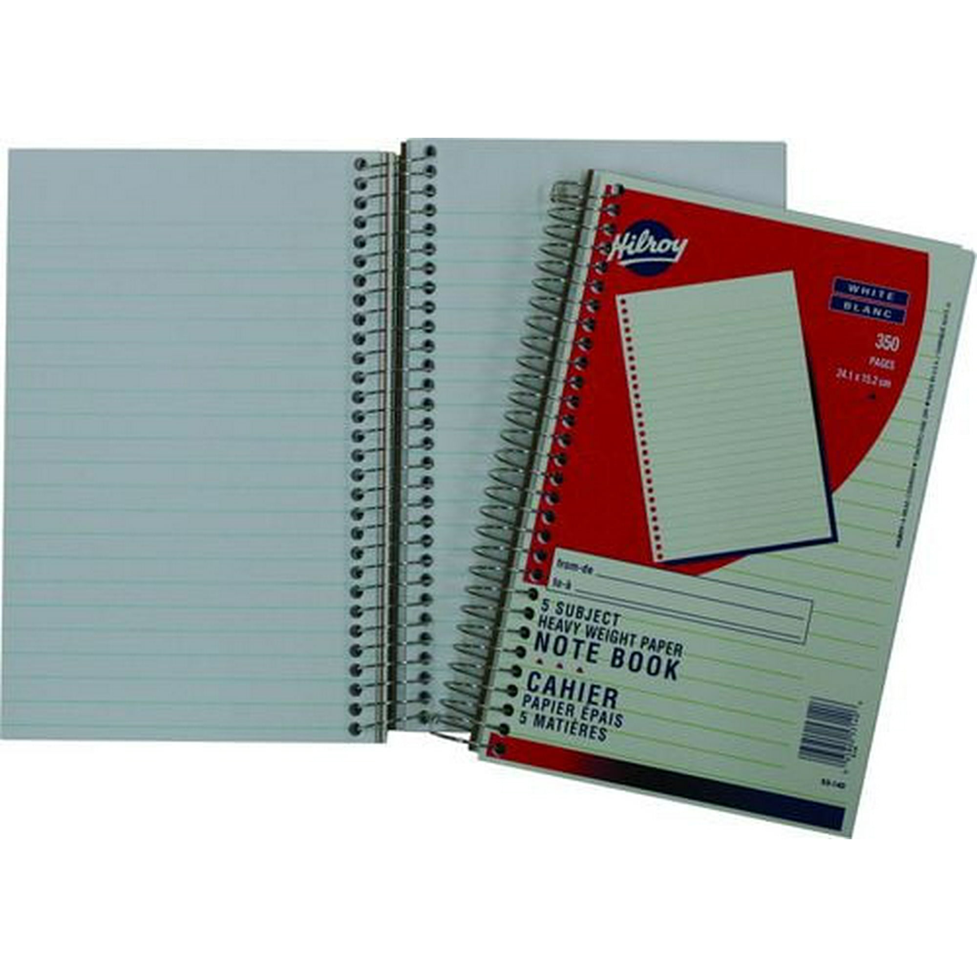 Click here for Hilroy Coil Notebook 5 Subject  350 Page  9-½ X 6 prices