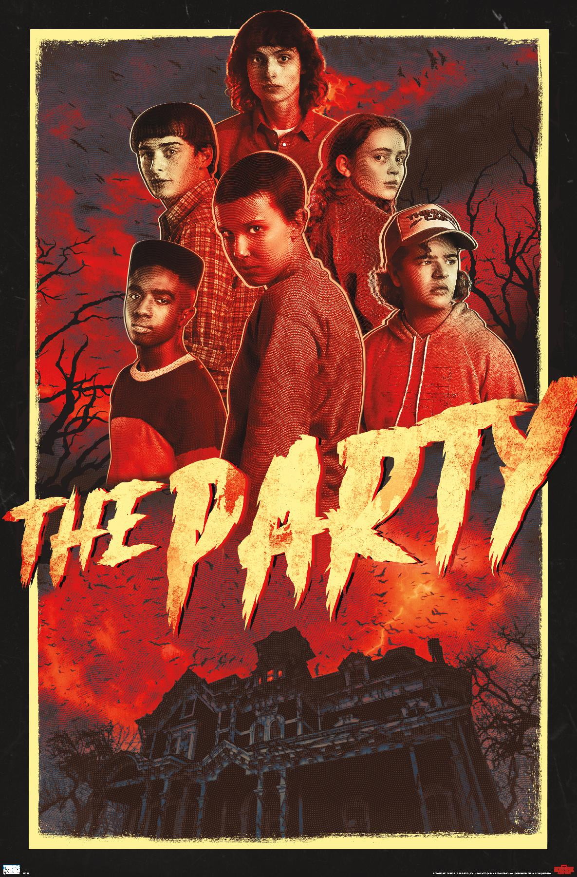 Netflix Stranger Things: Season 4 - The Party Wall Poster, 22.375" x 34 ...
