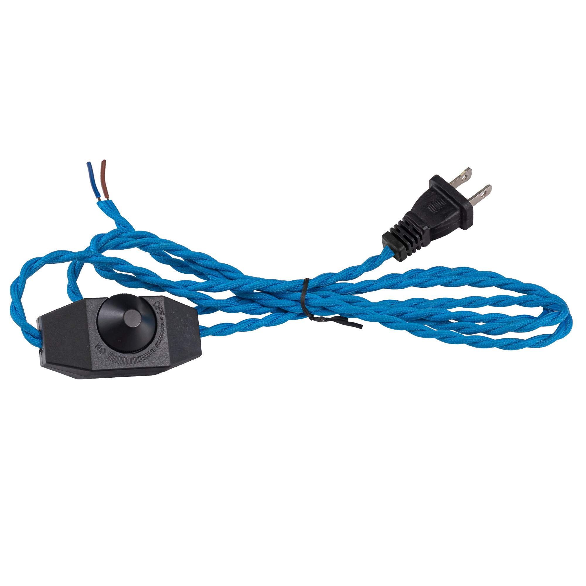 FSLiving 5.9ft Braided Wire with Dimmer Weave Rope for DIY Retro Style ...