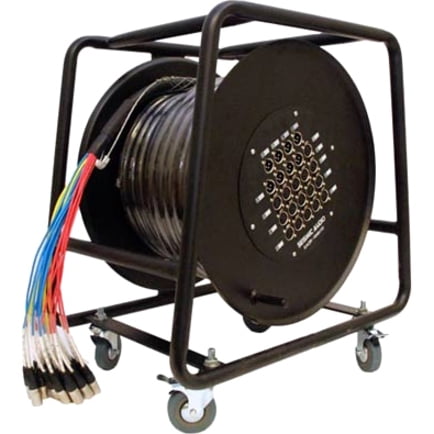 Seismic Audio SAOR-16x8x100, 16 Channel with 8 Returns Snake on a Reel ...