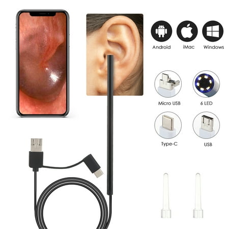 5.5mm Ear Canal Light-emitting Endoscope 1 Meter Multifunctional ...