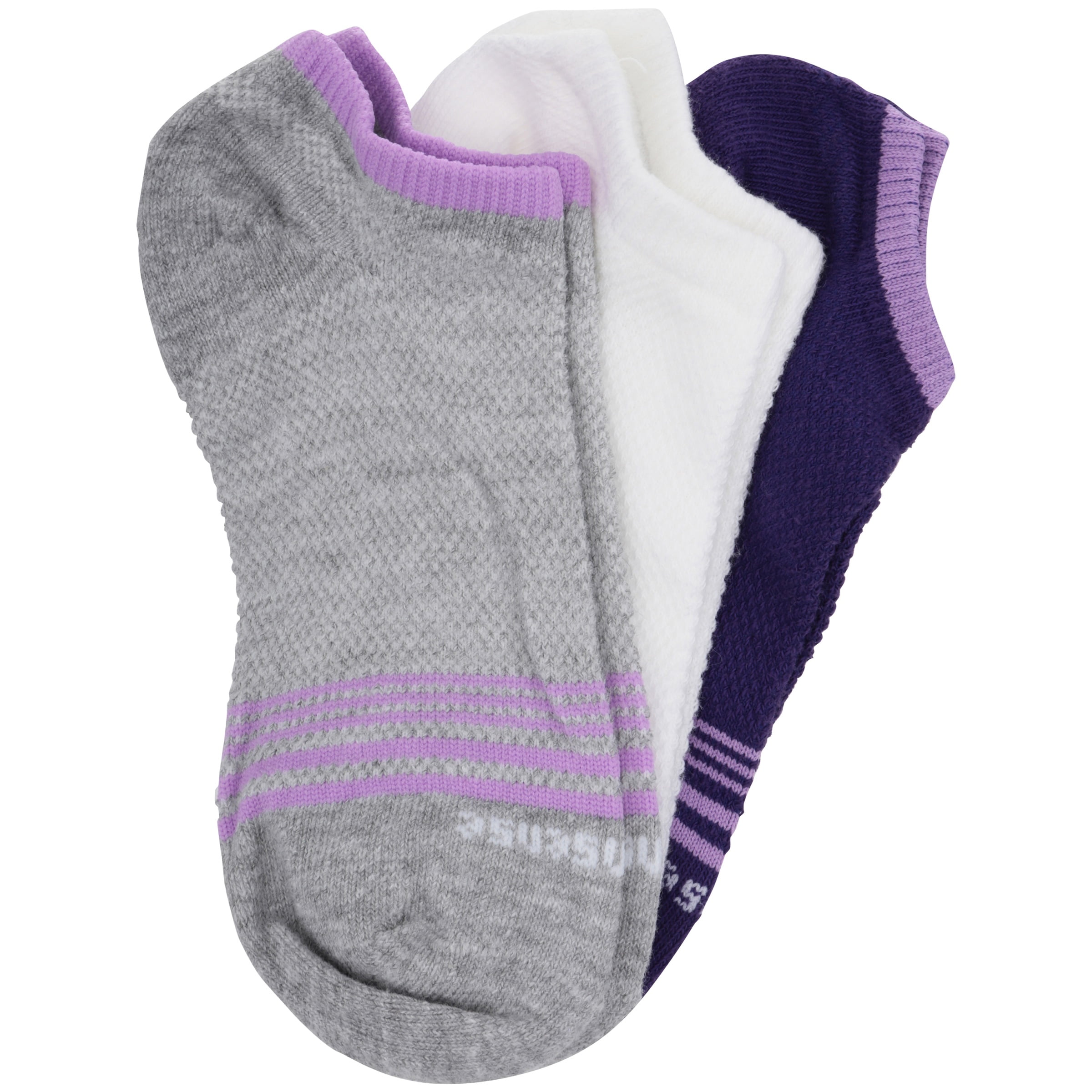 Women's BREATHE Uncushioned No Show Socks - 3 Pack - Walmart.com