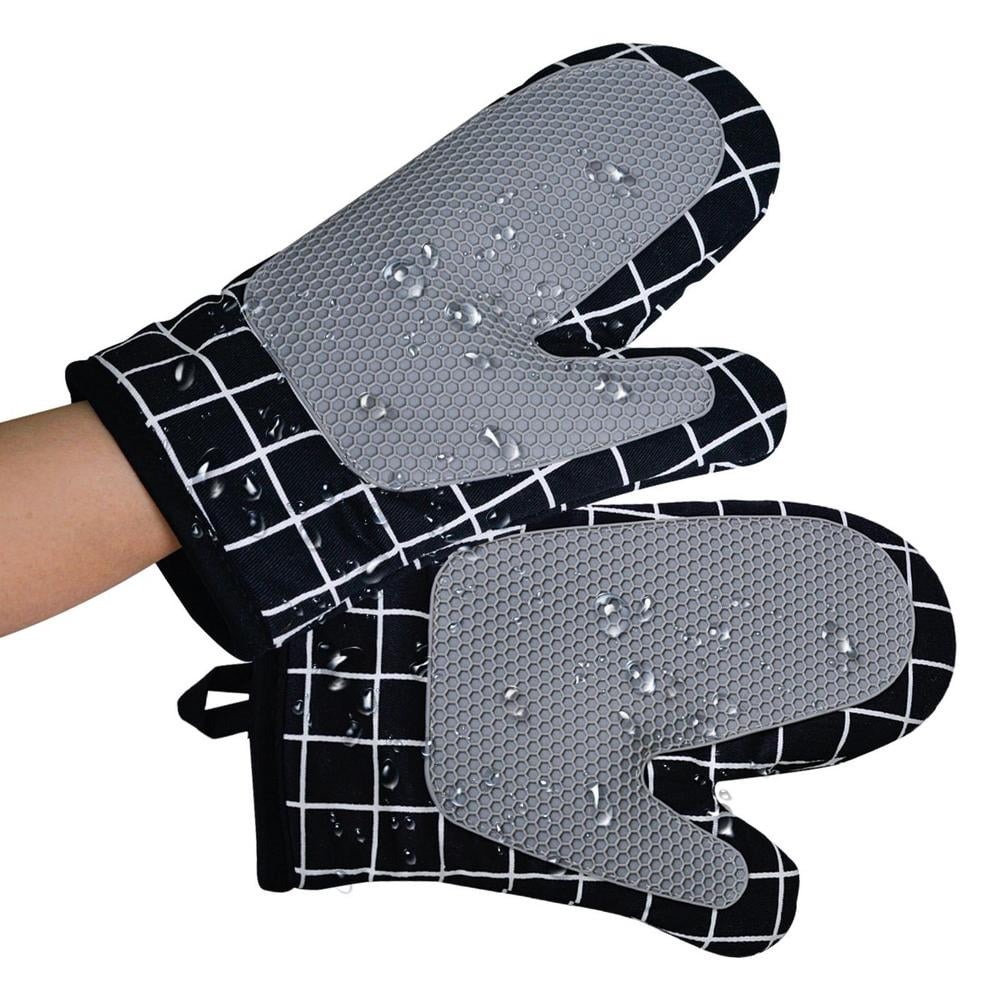 Silicone Gloves Kitchen | Fireproof And Non-Slip Gloves Mitts | Baking ...
