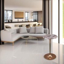 Simpli Home Flanigan 16 inch Metal Accent Side Table, Antique Copper ...