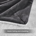 Ameha Luxury Bed Blanket, Gray Solid & Sherpa, King - Breathable ...