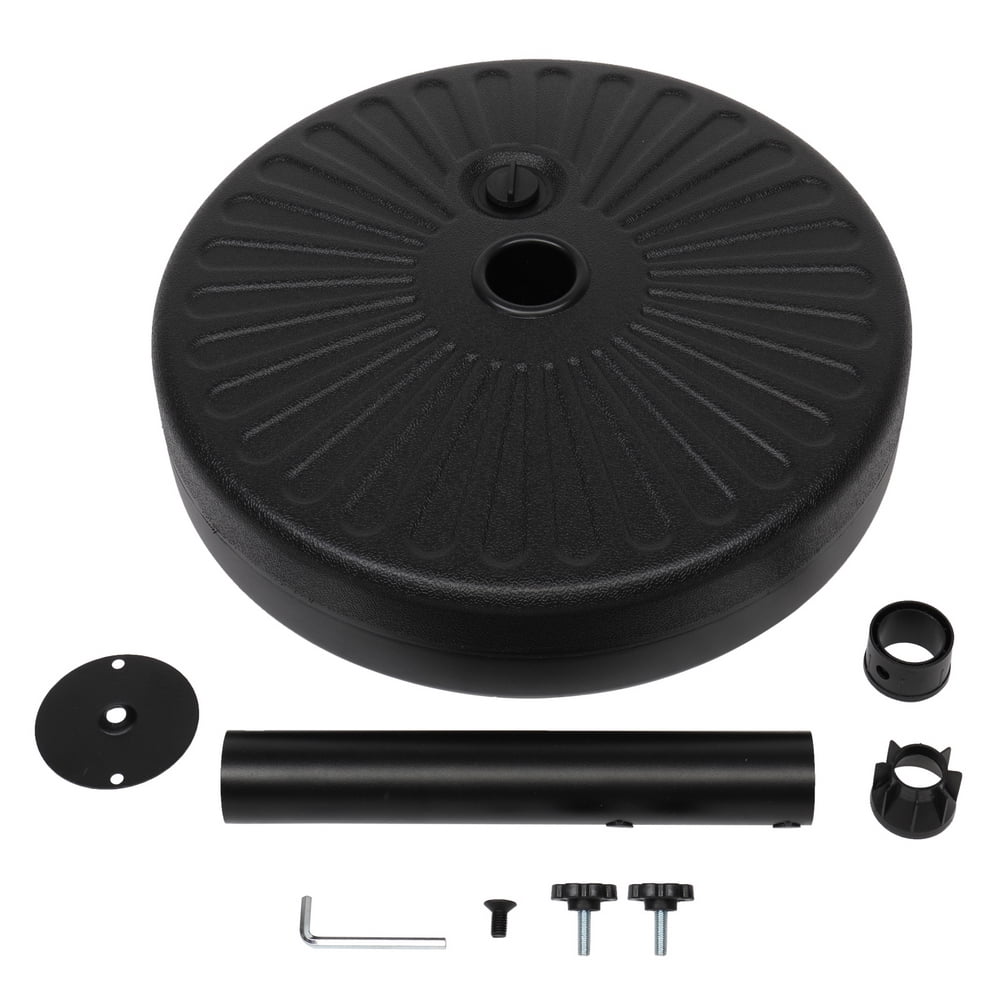 20" Round Plastic Water Injection Base Parasol Base - Walmart.com