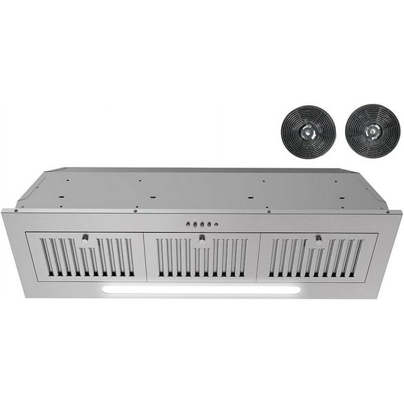 Insert Range Hood, 800CFM 3-Speed, 30 Inch Stainless Steel Built-in ...