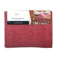 Mainstays Ribbed Chambray Table Runner 13x72 Red Cotton Polyester Blend ...