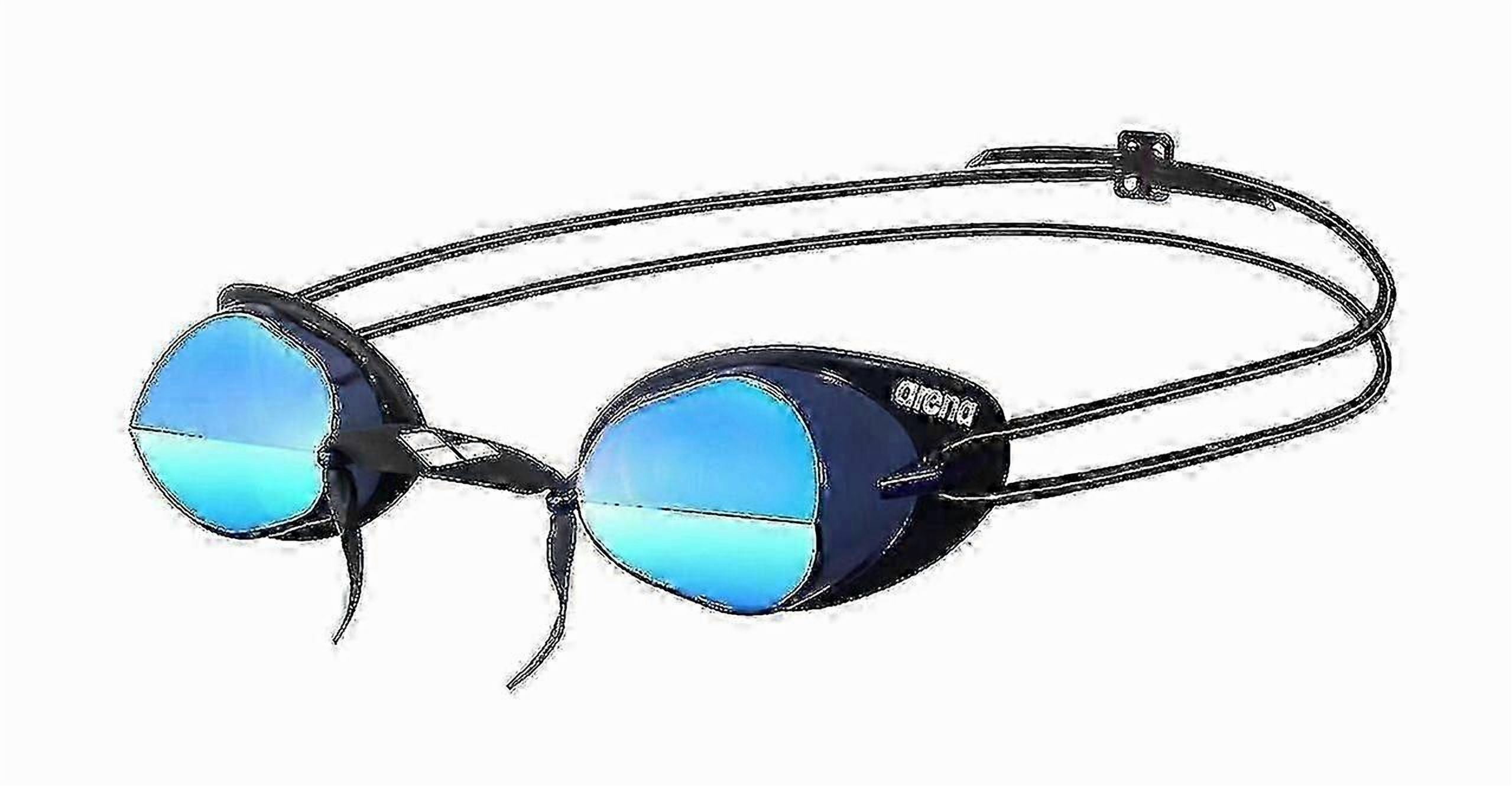 Arena Swedix Mirror Competition Swimming Goggles with Swedish Nose ...