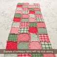 Perfect Green Christmas Assorted Plaid Gingham Homespun Cotton Fabric ...