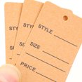 MERRYHAPY 200Pcs Writable Paper Price Tags Light Brown Rectangular for ...