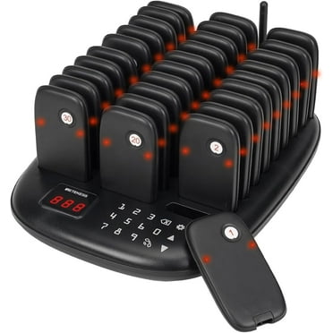 KFFKFF Diner Paging System, 400m Wireless Distance Queue Alert, Patron ...