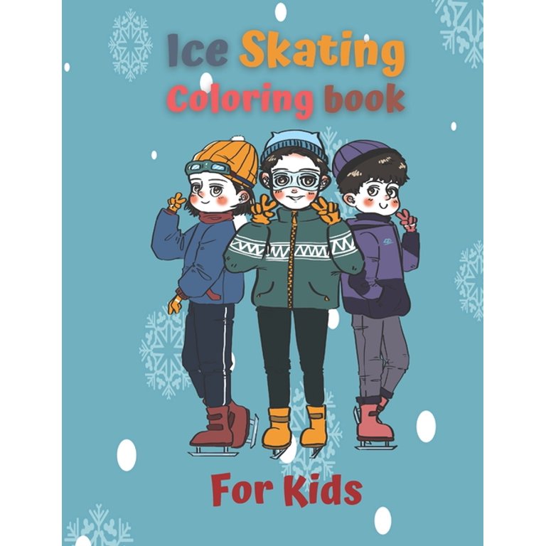 Girl Ice Skating Coloring Pages