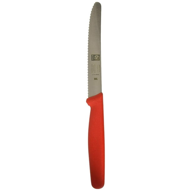 Icel Cutlery 4 ¼" Serrated Round Edge Red Steak Knife - Walmart.com ...