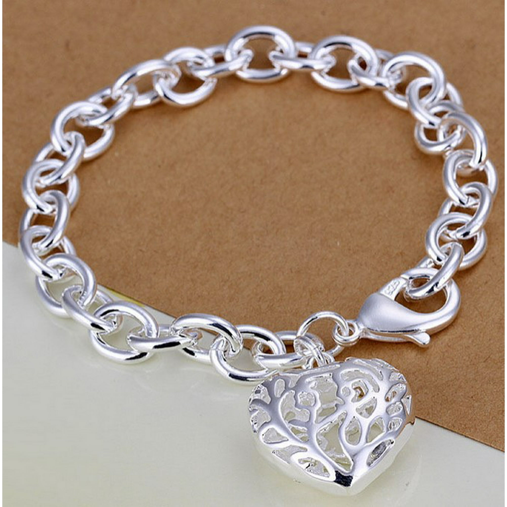Click here for Tredstone 925 Silver Plated Hollow Bracelet prices