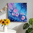 Blue Waves Canvas Wall Art for Living Room, Modern Abstract Gradual ...