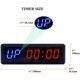 BTB SIGN Led Interval Timer Count Down/Up Clock Stopwatch with Remote for Home Gym Fitness, Two ...