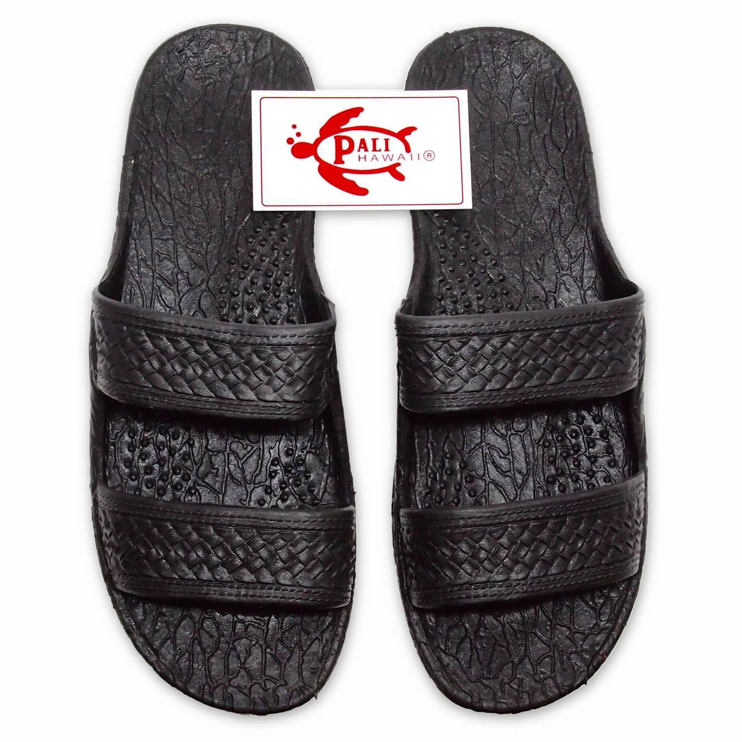 Pali Hawaii Jandals BLACK with Certificate of Authenticity - Size 5 ...